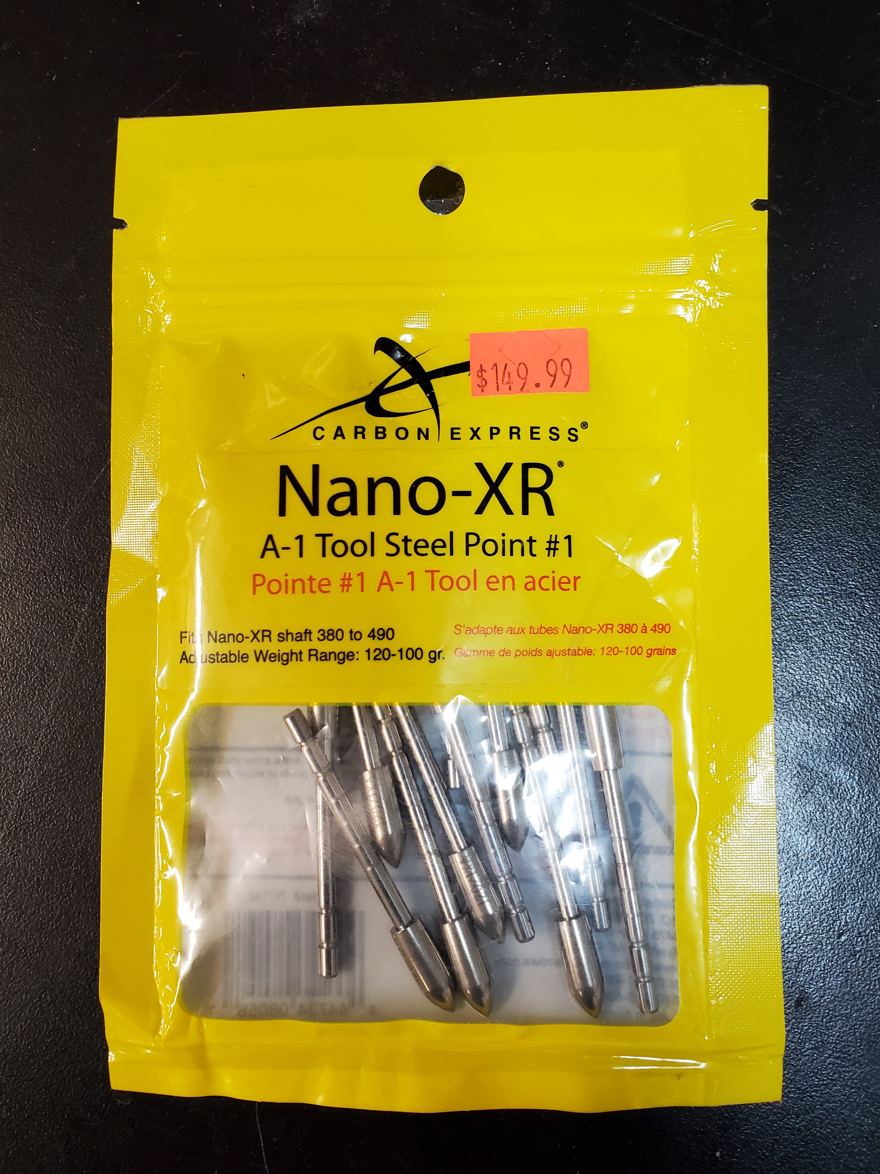 CARBON EXPRESS NANO-XR A-1 STEEL POINT #1 - Canadian Archery Supply